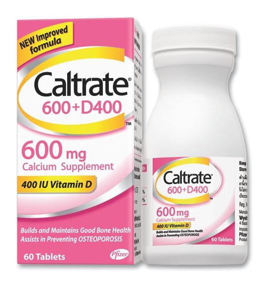 Caltrate 600+D400 60 Tablets - อาหารเสริม วิตามิน บำรุงสุขภาพและความงาม ...